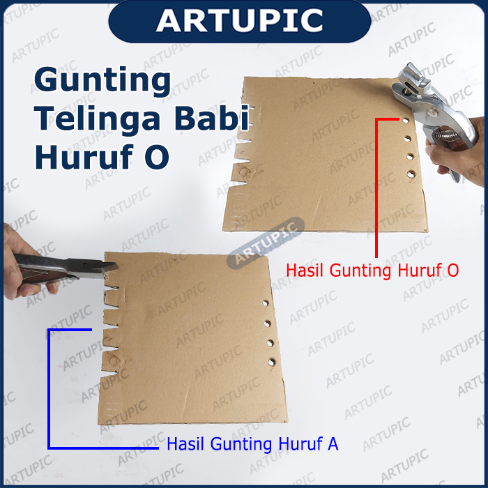 Gunting Telinga Kuping Babi Huruf A Import dari ARTUPIC